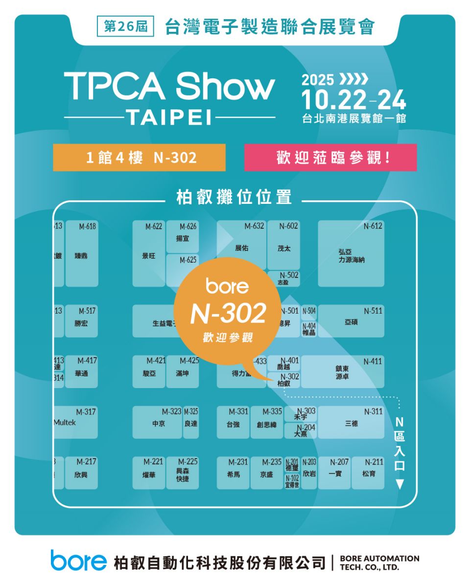 2025 TPCA Show TAIPEI 第26届台湾电子制造联合展览会-新闻中心-柏睿自动化科技股份有限公司